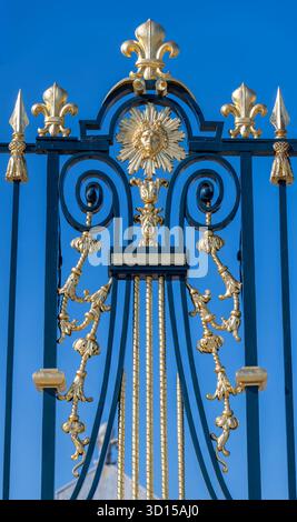 Details of The Royal Gate of the Palace of Versailles restored by ...