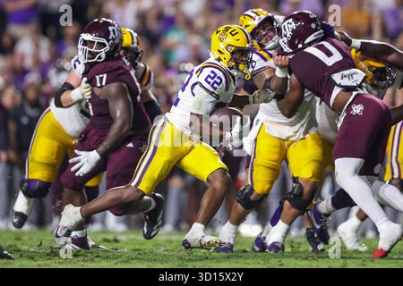 LSU running back Harlem Berry (22) carries the ball during a NCAA ...