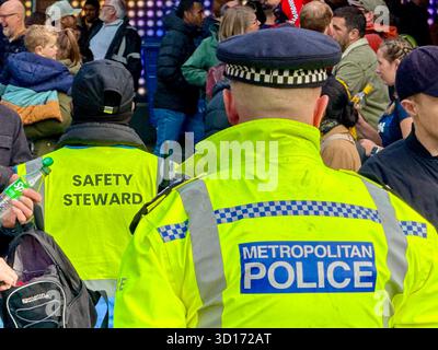 London, England, UK - 25 October 2025: Police officers from the ...