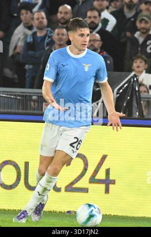 Toma Basic of S.S. Lazio is in action during the 12th day of the Serie ...