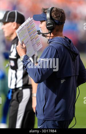 Dallas Cowboys head coach Brian Schottenheimer responds to a question ...