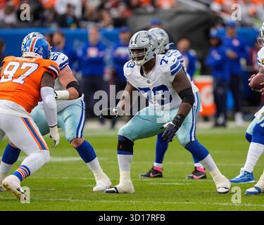 Dallas Cowboys guard Tyler Smith (73) looks on before an NFL football ...
