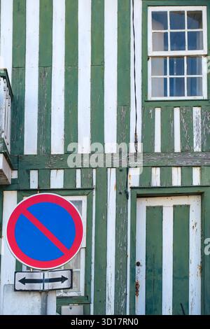 Weathered Green Sign with White Arrows Pointing Left and Right Stock ...