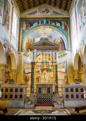 The central nave and the main altar - Basilica of Saints Nereus and ...