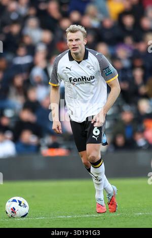Derby County's Sondre Langas during the Sky Bet Championship match at ...