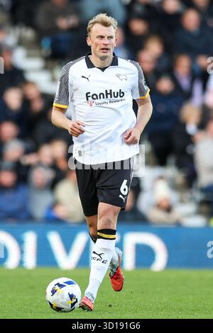 Derby County's Sondre Langas during the Sky Bet Championship match at ...
