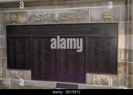 The restored Scottish Veterans Memorial at Eastern Cemetery, Leith ...