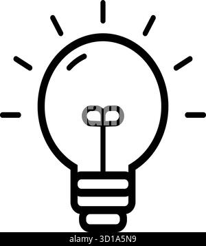 Bulb idea icon outline vector. Star rate. Good client Stock Vector ...