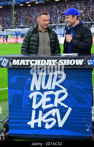 from left Trainer [coach] Christian Ilzer (Hoffenheim), Moderator ...