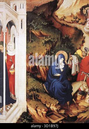 BROEDERLAM, Melchior (active 1381-1409) The Annunciation (detail) 1393 ...