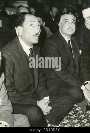 A formal portrait of Gamal Abdel Nasser, President of Egypt from 1956 ...