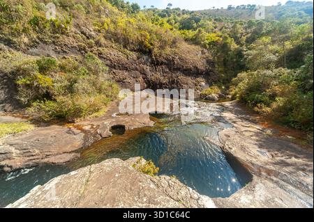 Sete Pilões Waterfall near Macieira Camp at Caparaó National Park ...