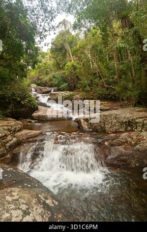 Waterfall at Green Valley, Caparaó National Park, Espirito Santo Estate ...