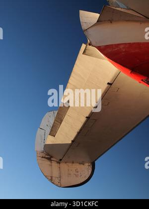 Close up of airplane engine from inside window during flight Stock ...