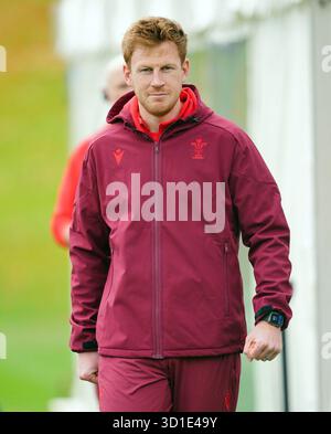 Wales coach Rhys Patchell during a training session at Vale Resort ...
