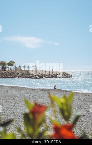 Plage du Borrigo, Menton, French Riviera, France Stock Photo - Alamy