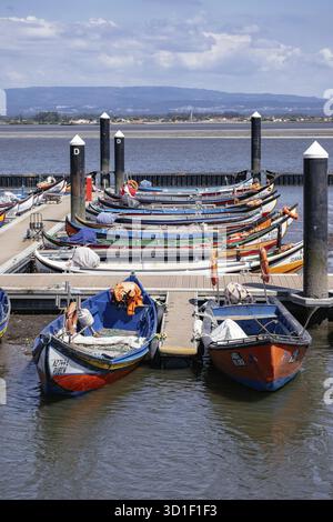 Traditional Moliceiro Boats used by Fisherman in an harbour - Ria de ...