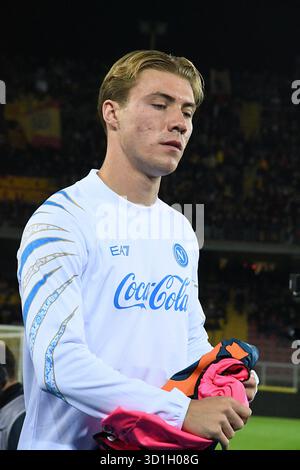 Rasmus Hojlund of SSC Napoli during the Serie A Enilive match between ...