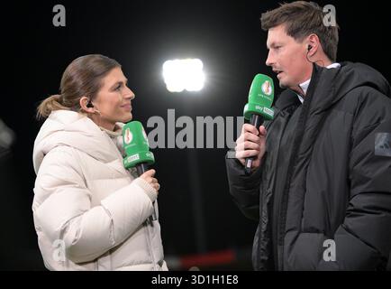 from left: Moderator Mara Mones (Sky), Dr. Peter Tschentscher (First ...