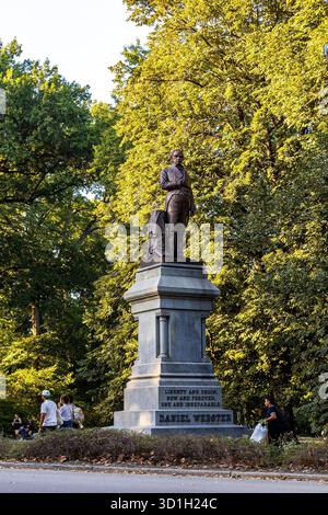 Statue of Daniel Webster, Central Park, NYC Stock Photo - Alamy