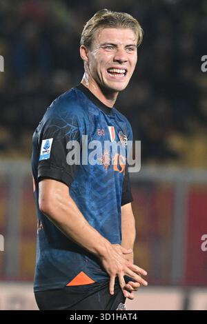 Rasmus Hojlund of SSC Napoli look during the Uefa Champions League ...