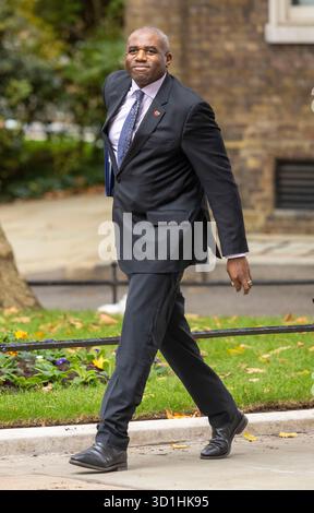 Deputy Prime Minister of the UK, David Lammy, walks through Downing ...