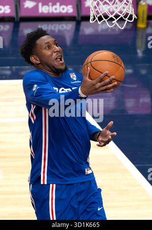 Philadelphia 76ers' Justin Edwards in action during an NBA basketball ...