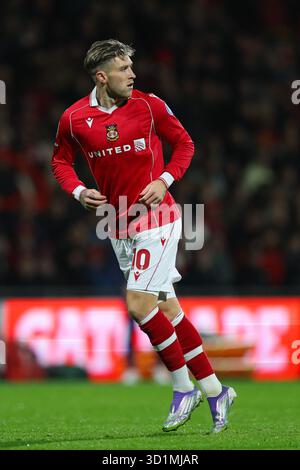 Josh Windass of Wrexham in action during the Sky Bet Championship match ...