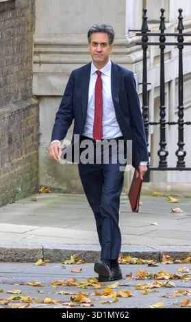 Energy Security and Net Zero Secretary Ed Miliband leaving after a ...