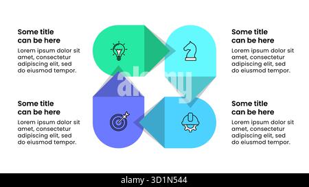Vector infographic options banner, paper style design. Vector ...