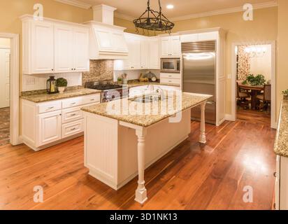 Beautiful Custom Kitchen Interior Stock Photo - Alamy