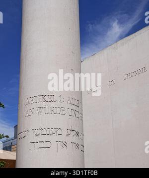 Human Rights Street in Nuremberg by Dani Karavan 1993 Stock Photo - Alamy
