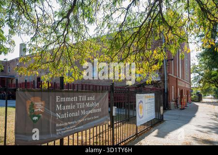 Roberts Temple Church of God in Christ where the site of Emmett TillÕs ...