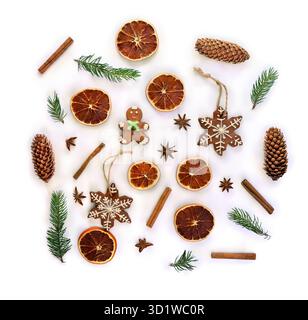 The cinnamon stars with oranges for Christmas Stock Photo - Alamy