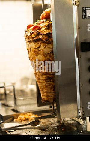 Chicken Shawarma or Doner Kebab serving Stock Photo - Alamy