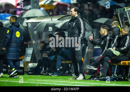 ROTTERDAM - Excelsior Maassluis coach Geert-Arend Roorda before the ...