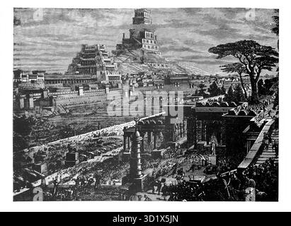 Illustration of Babylon taken by the Army of Cyrus The Great (Jeremiah ...