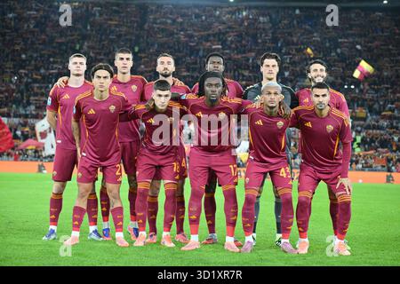 Olimpico Stadium, Rome, Italy - the starting line up of SS Lazio during ...