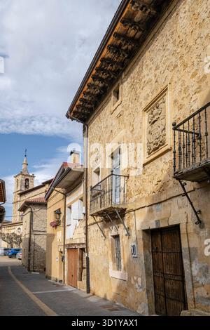 noble house, with shield on the facade, XVII century, Bernedo , Alava ...