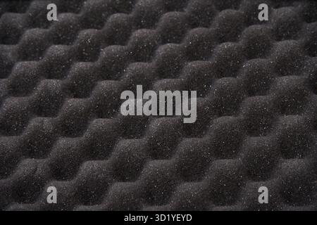 Black Texture of Pyramid Acoustic Foam Tile. Studio Sound Treatment ...