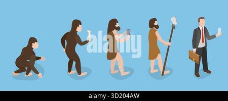 3D Isometric Flat Illustration of Evolution of Stars Astronomy, Solar ...