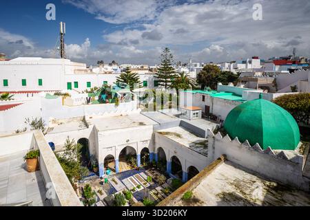 Islamic cemetery next to Raisuni Palace (Raisuli), Asilah, Morocco ...