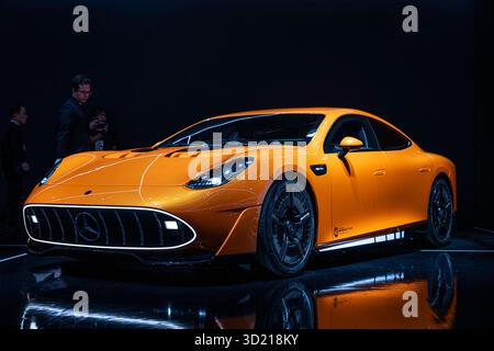 Mercedes-Benz AMG GT XX concept on display at Japan Mobility Show 2025 ...