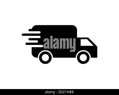truck delivery service isolated icon Stock Vector Image & Art - Alamy