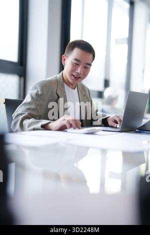 Portrait, Attractive and professional millennial Asian businesswoman ...