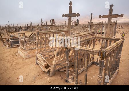 Abandoned historical cemetery in Atacama desert, Chile, South America ...