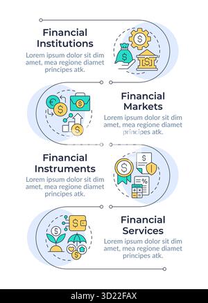 Financial system components infographic 4 steps Stock Vector Image ...