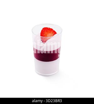 Delightful Dessert Served in a Glass With Colorful Layers and Toppings ...