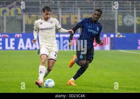 ange yoan bonny FC internazionale and mario gila lazio during serie A ...