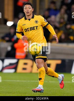 Hwang Hee-chan #26 of Wolverhampton Wanderers during the game in, on 11 ...
